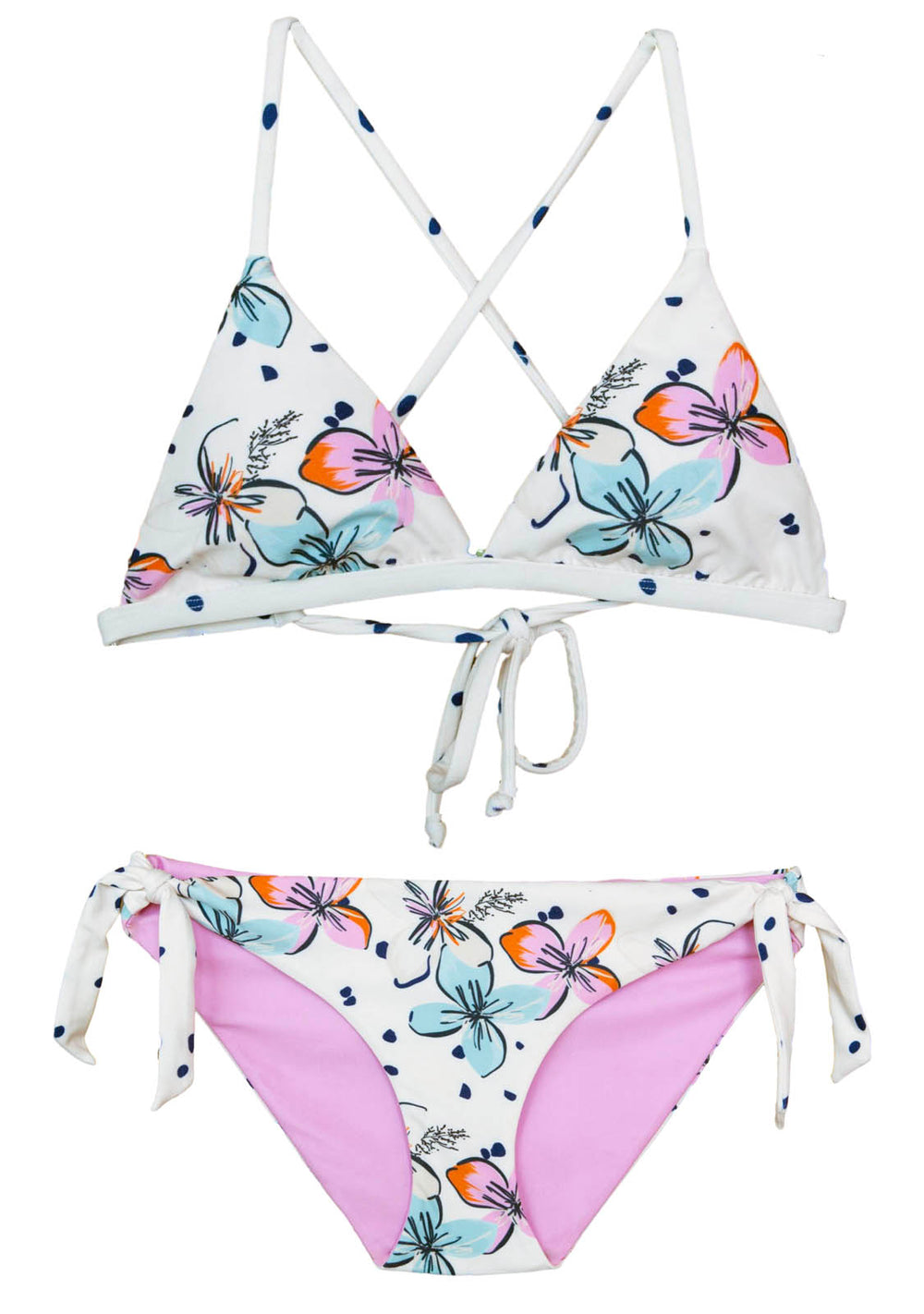 Chanceloves Trendy Floral Bikini for Junior Girls - Removable Padding