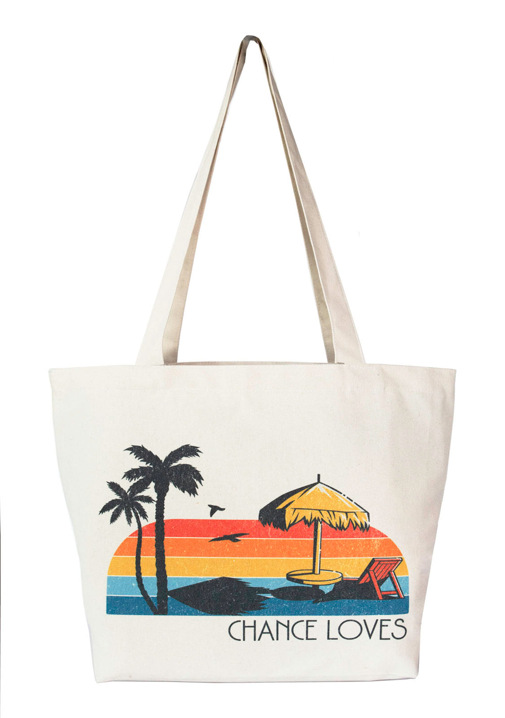 Vibrant and Stylish RETRO BEACH BAG by Chance Loves
